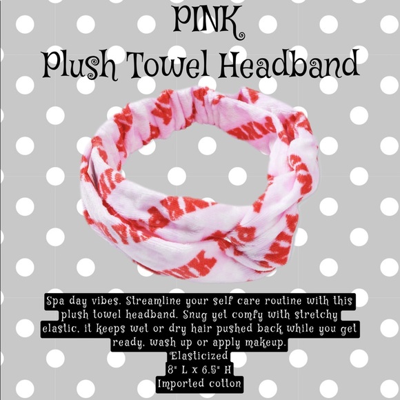 PINK Victoria's Secret | Bath & Body | Vs Pink Logo Hair Towel | Poshmark
